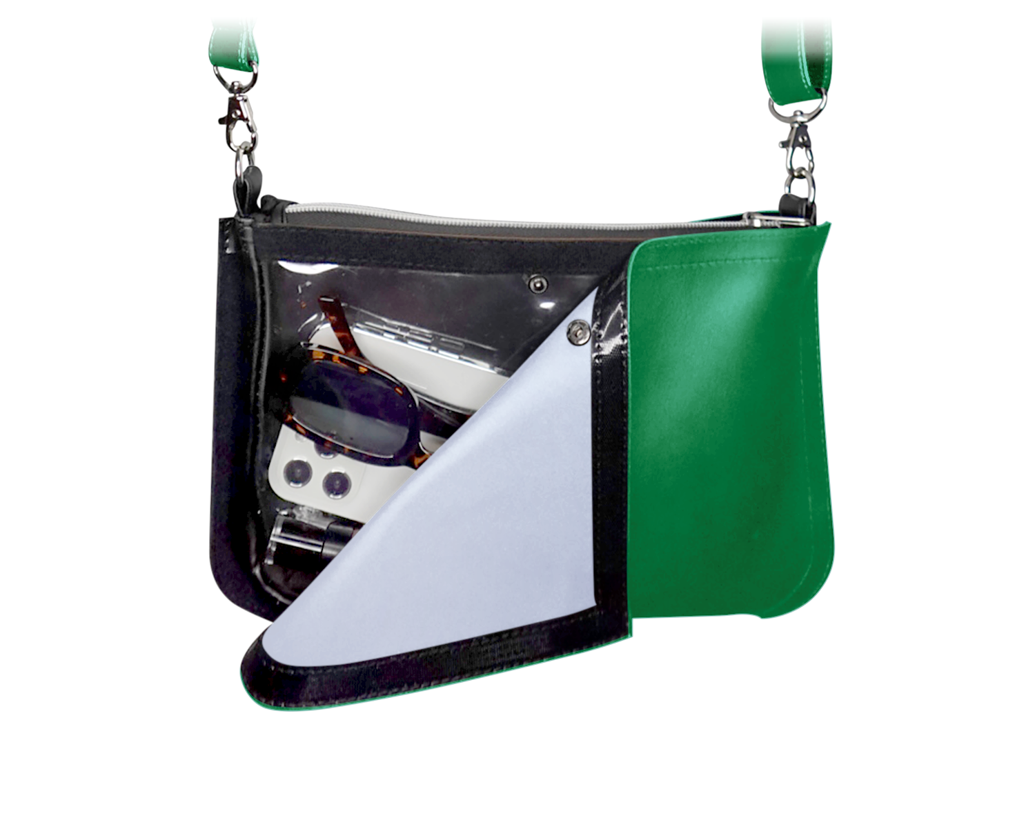Kelly Green - Stadium purse with removable wrap – Caitie G